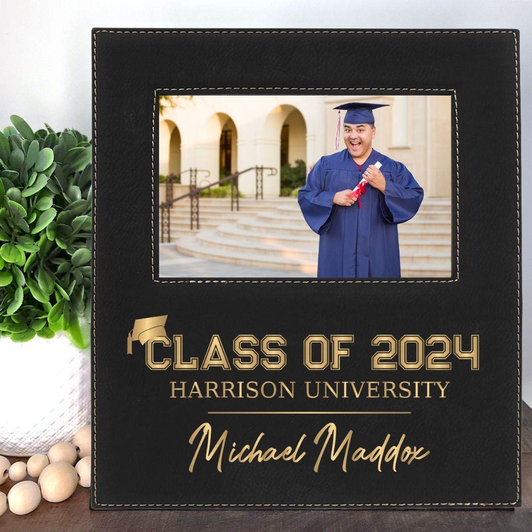 Graduation Picture Frame| Class of 2024 Graduation Gift | ILYB Designs
